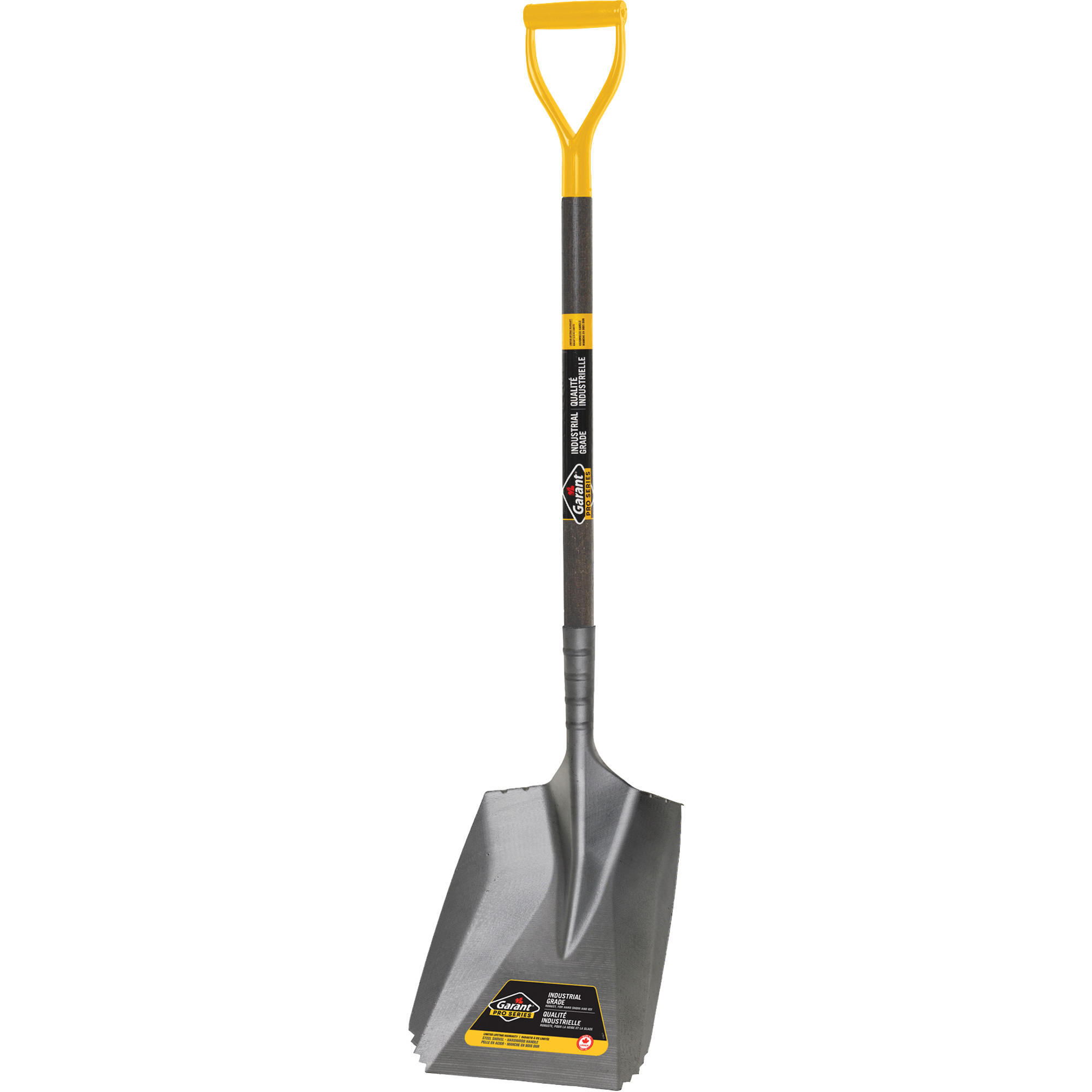 Garant Serrated Snow Shovel, Tempered Steel Blade, 11-7/10" Wide, D ...